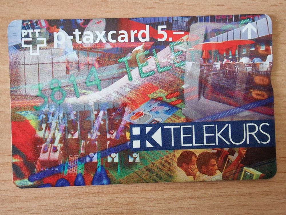 PTT Taxcard 5.- TELEKURS. (Gebraucht) in Dietikon für CHF 4 – mit ...
