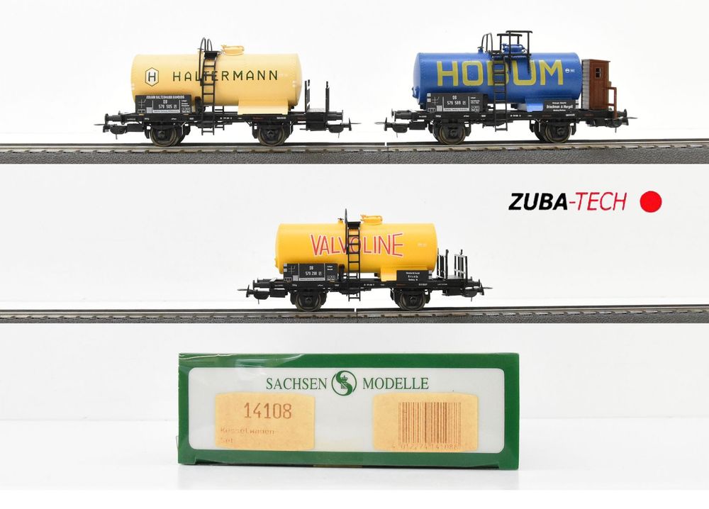 Sachsenmodelle 14108 Kesselwagen-Set 3-tlg DB H0 GS mit OVP | Kaufen ...