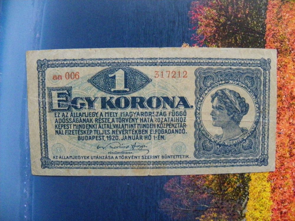 Budapest 1 Korona 1920 (Gebraucht) in Untersiggenthal für CHF 3 – mit Lieferung auf Ricardo kaufen