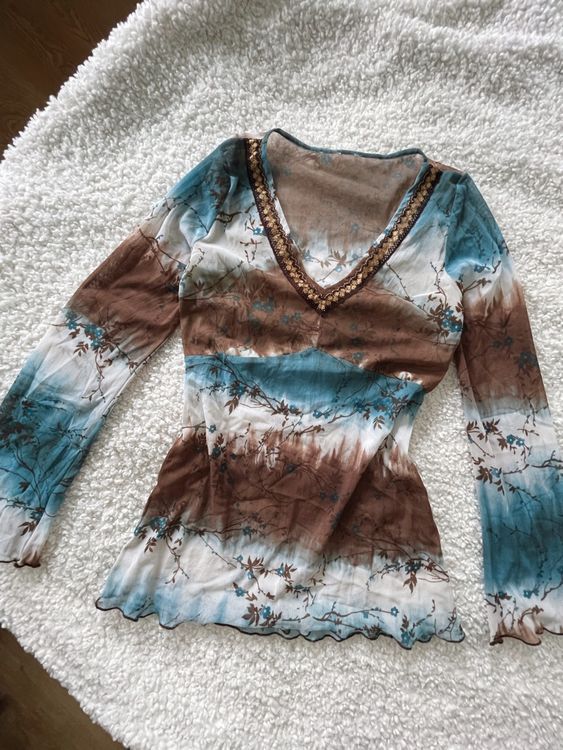 Vintage y2k mesh longsleeve top | Kaufen auf Ricardo