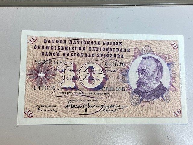 10 Fr.-Note Schweiz 1959 | Kaufen auf Ricardo