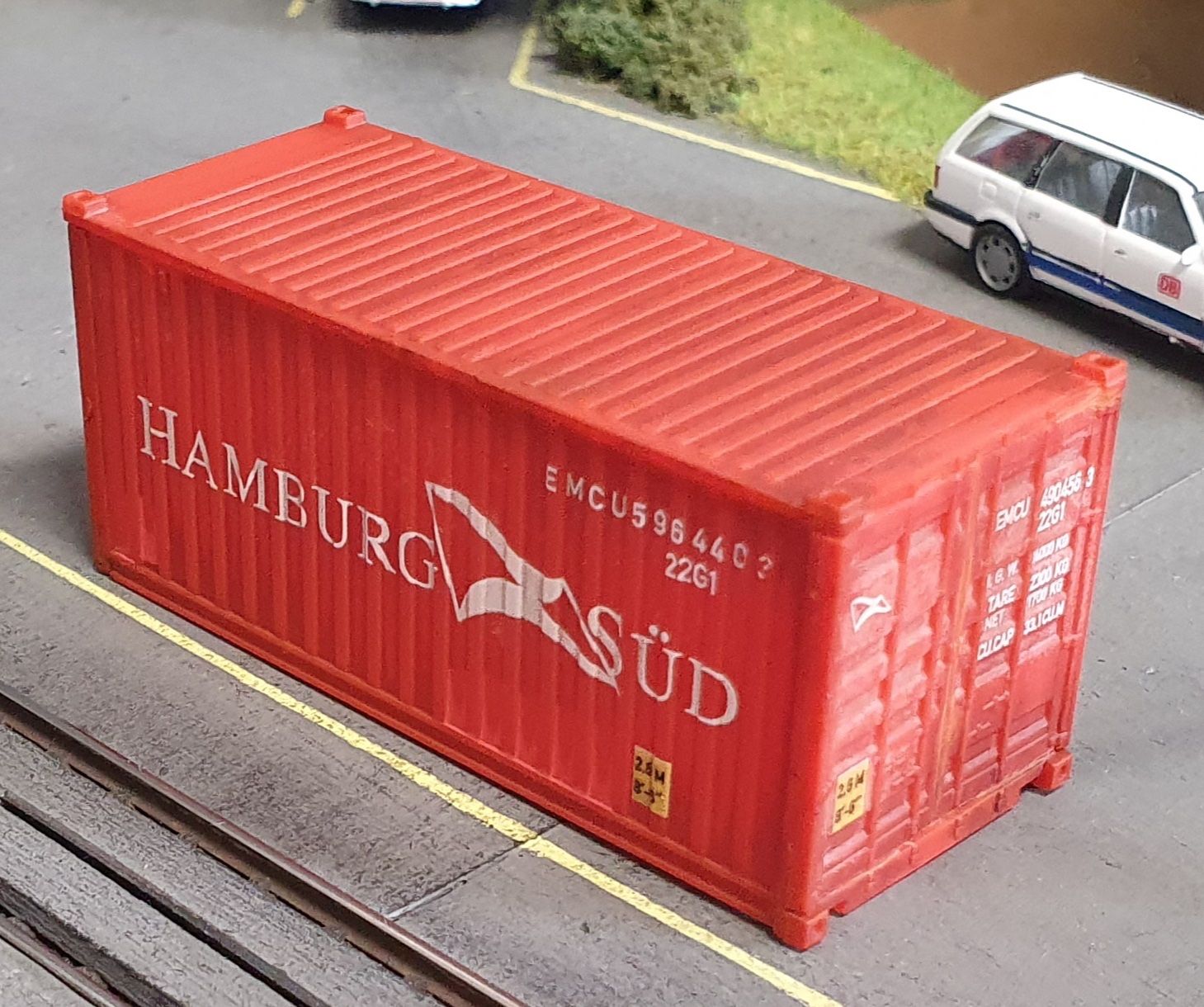 CONTENEUR MARITIME 20', HO, FALLER, + PATINE (Gebraucht) in Loveresse ...