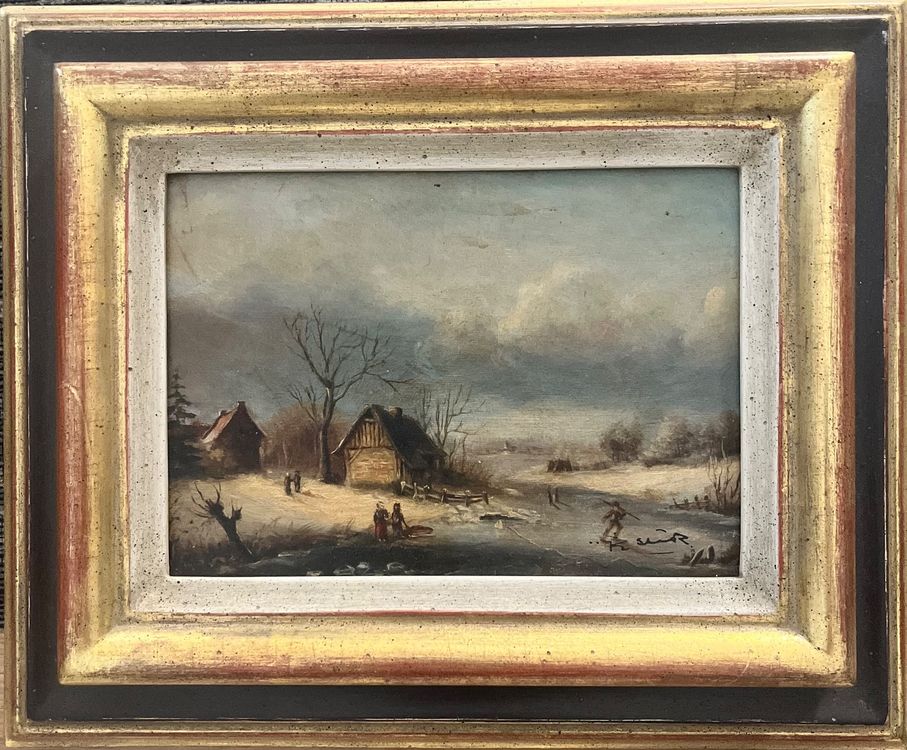 Winterlandschaft Gemälde , Signiert (Gebraucht) in Root für CHF 15 – mit Lieferung auf Ricardo ...