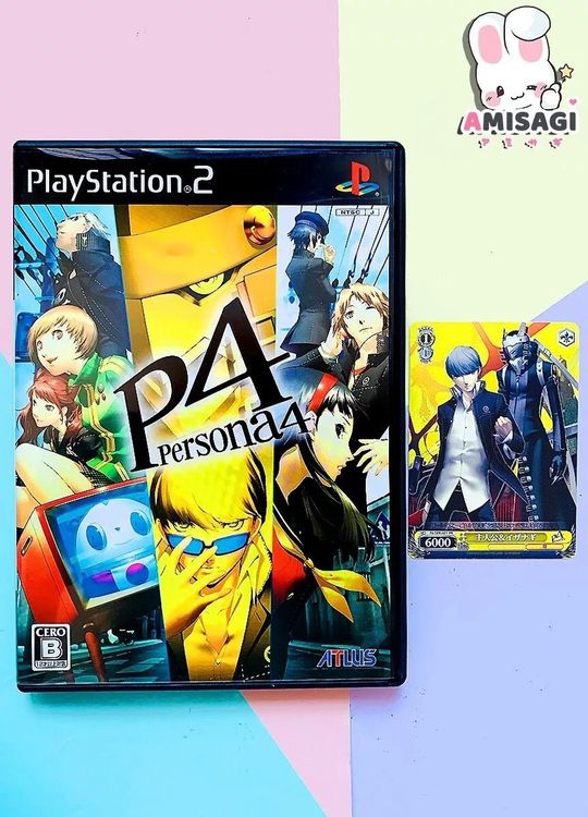 P4 Persona 4 + Trading Card - PS2 Spiel Playstation 2 JAPAN (Gebraucht ...