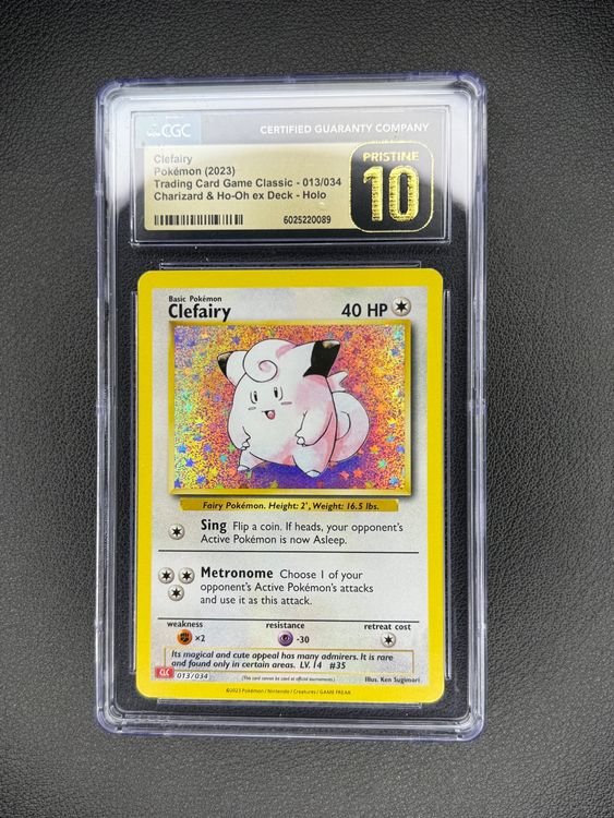 Clefairy #13 CGC Pristine Pokémon EN Classic Charizard Deck (Gebraucht) in Basel für CHF 29.9 ...