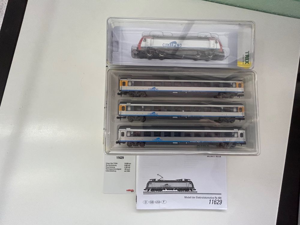 Minitrix - Art.Nr. 11629 Zug-Set "Cisalpino" in Spur N (Neu (gemäss ...