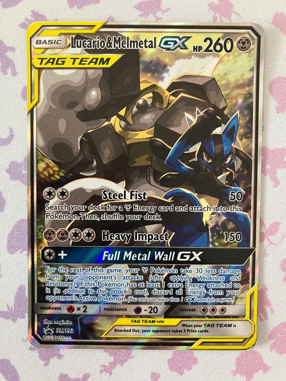 Pokémon Lucario & Melmetal GX Tag Team Promo SM192 « EN » (Gebraucht ...