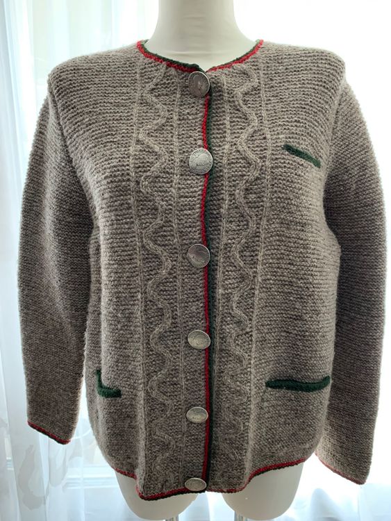 Strick Jacke "Theo Huber" by Trachten Greif Gr. 38/40 Wolle | Kaufen ...