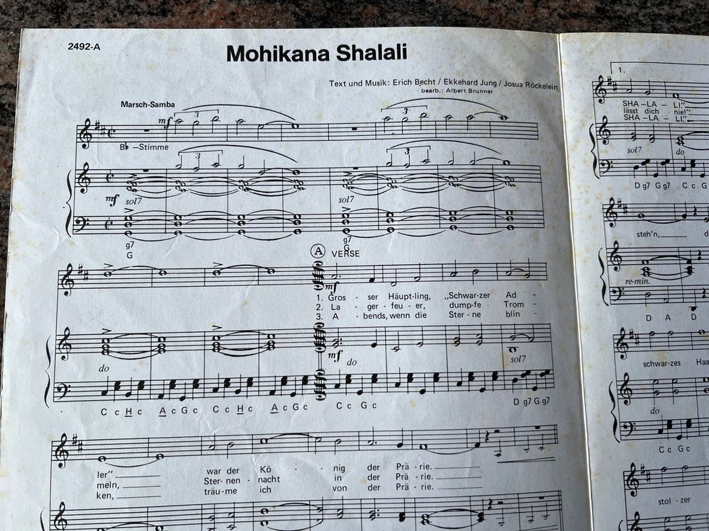 Noten Antik - Mohikana Shalali - Marsch-Samba (Gebraucht) in Oberglatt ...