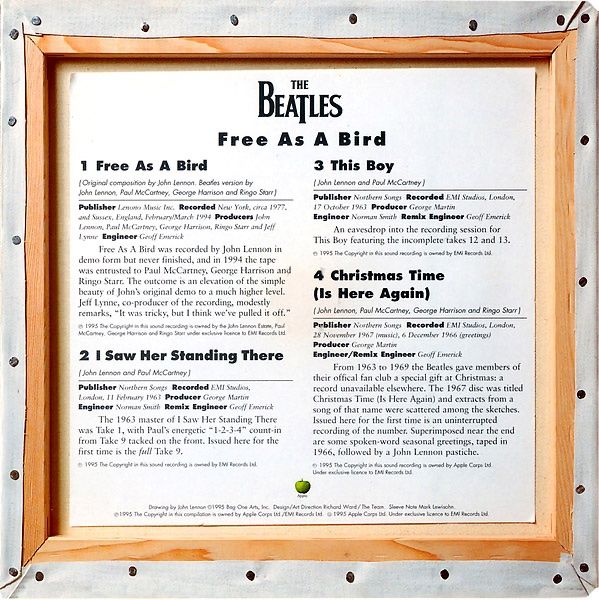 BEATLES/"Free as a bird"/CD-S (1995)/RAR! aus'Beatles-Story' (Gebraucht ...