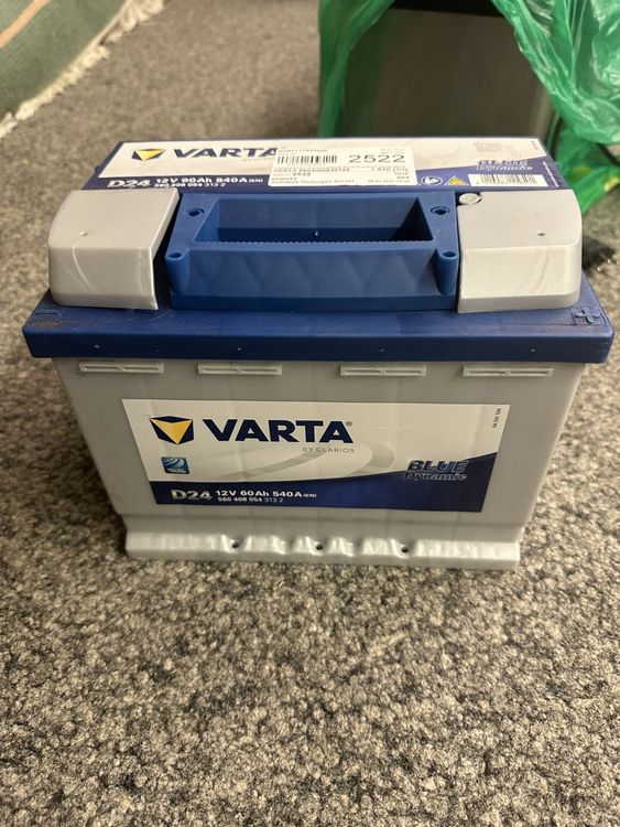 Varta D24 12V 60Ah 540A Blue Dynamic Batterie – Neu, mit Gar (Neu und originalverpackt) in ...