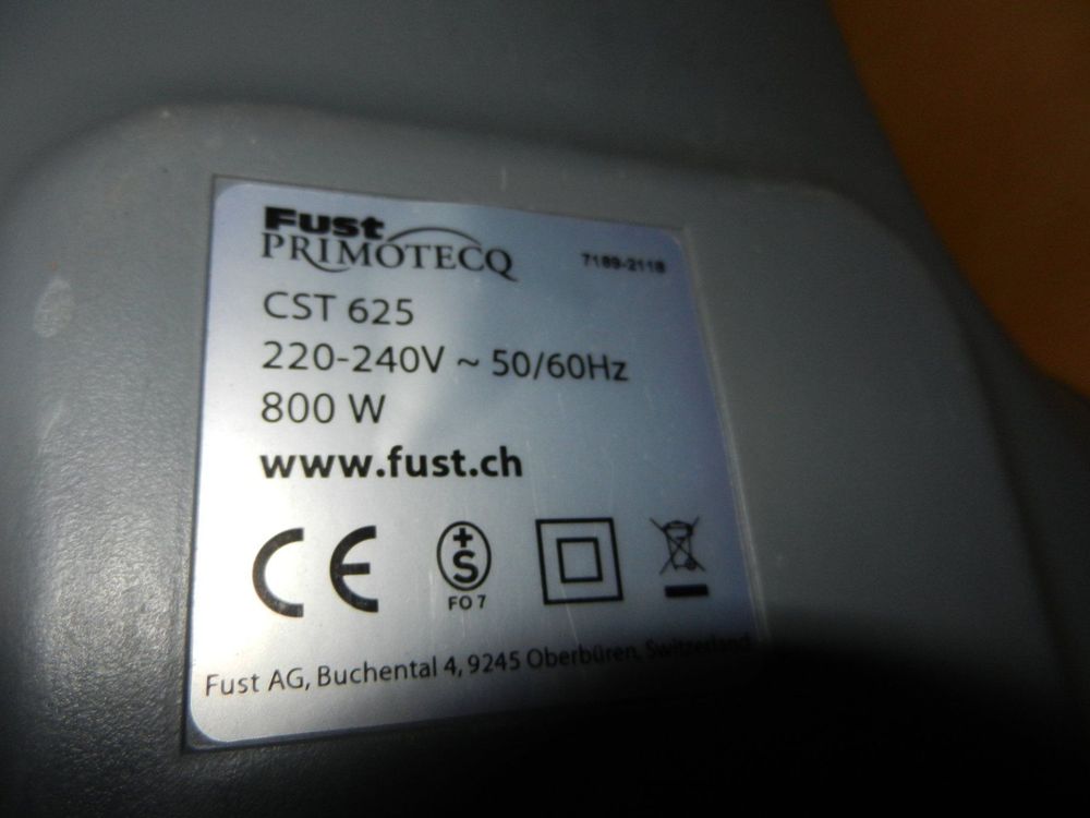 FUST Primotecq CST 625 Cyclone-System (Gebraucht) in Flamatt für CHF 25 ...