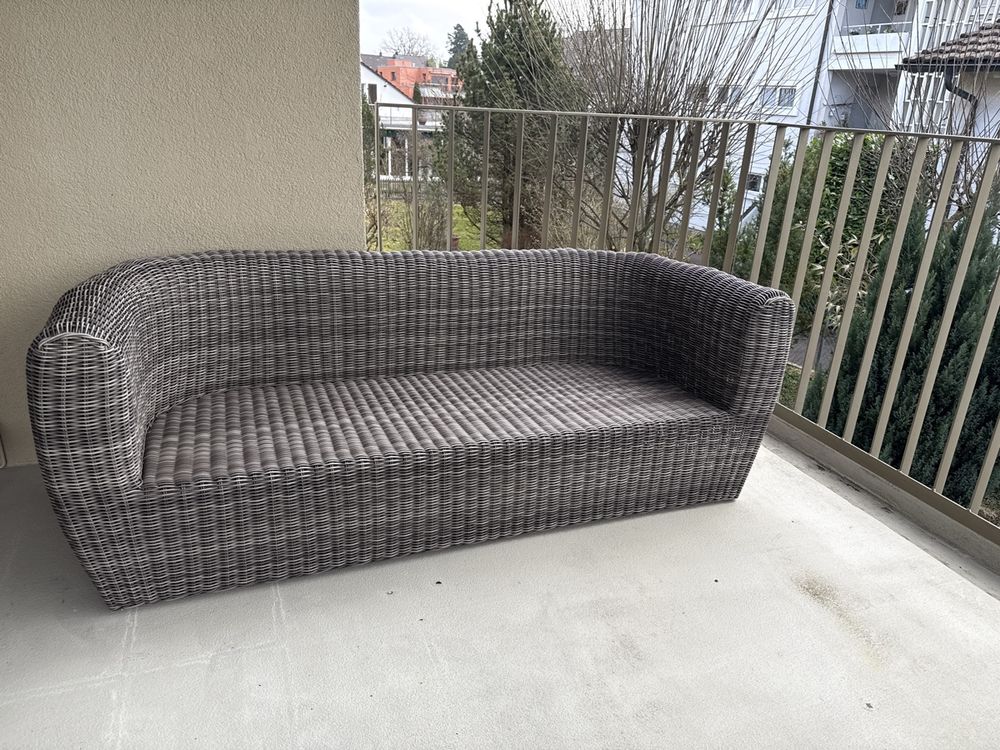 Rattan Sofa für Balkon | Kaufen auf Ricardo