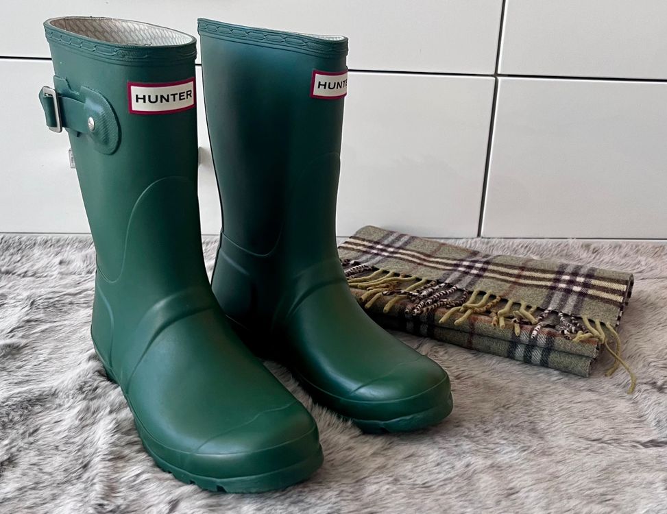 HUNTER BOOTS – ORIGINAL SHORT GUMMISTIEFEL Gr. 38, grün (Gebraucht) in ...