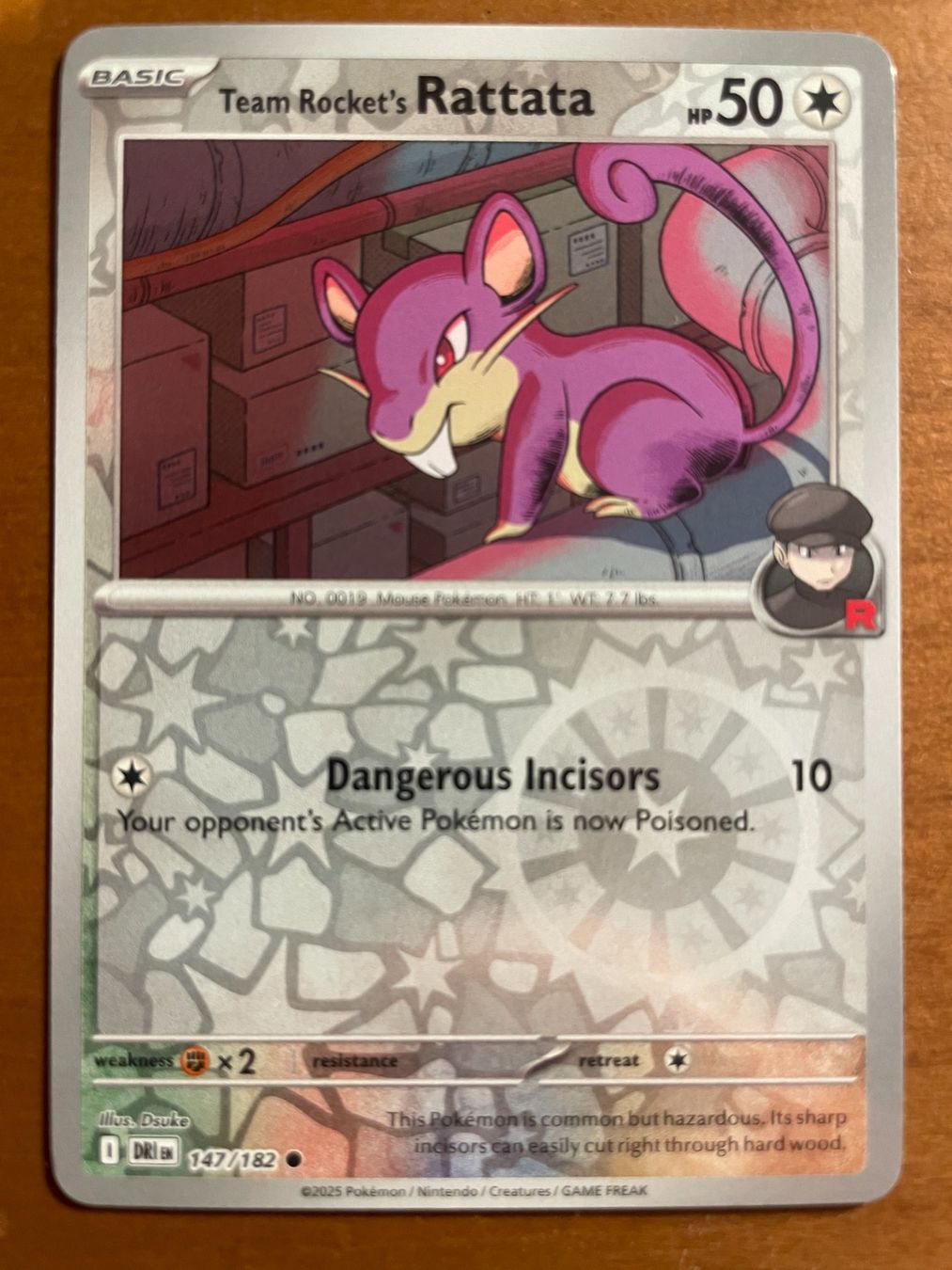 Pokemon Team Rocket's Rattata Reverse (Versand gratis) (Neu (gemäss ...