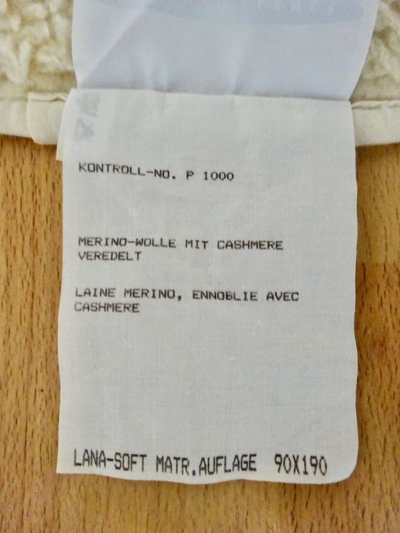 MERINO-WOLLE MIT CASHMERE AUFLAGE von Lana-Soft AB 1.- ! (Gebraucht) in ...
