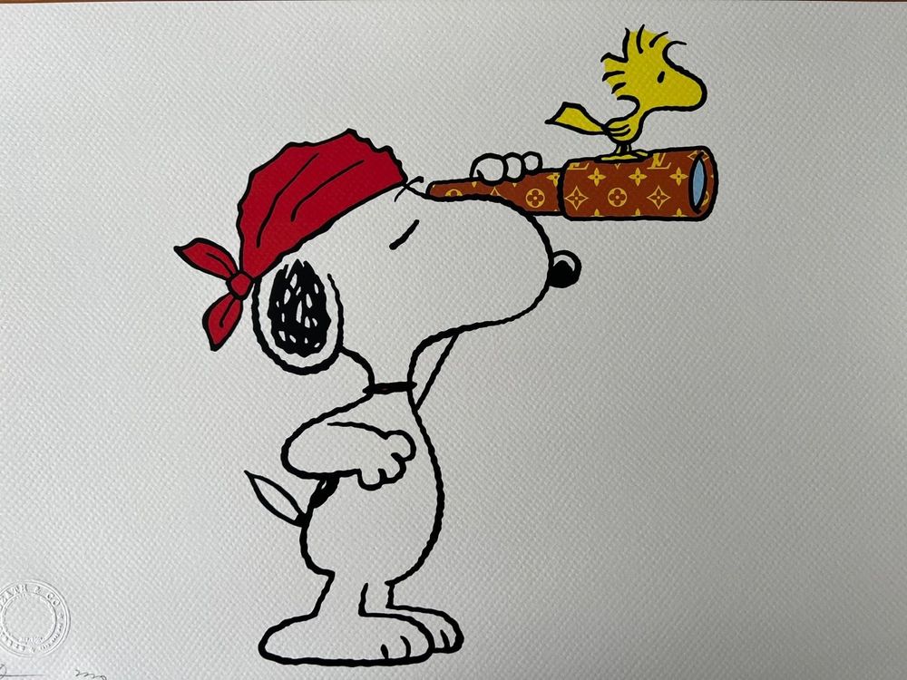 DEATH NYC «PIRATE SNOOPY» Limitierte Serigrafie Handsig | Kaufen auf ...