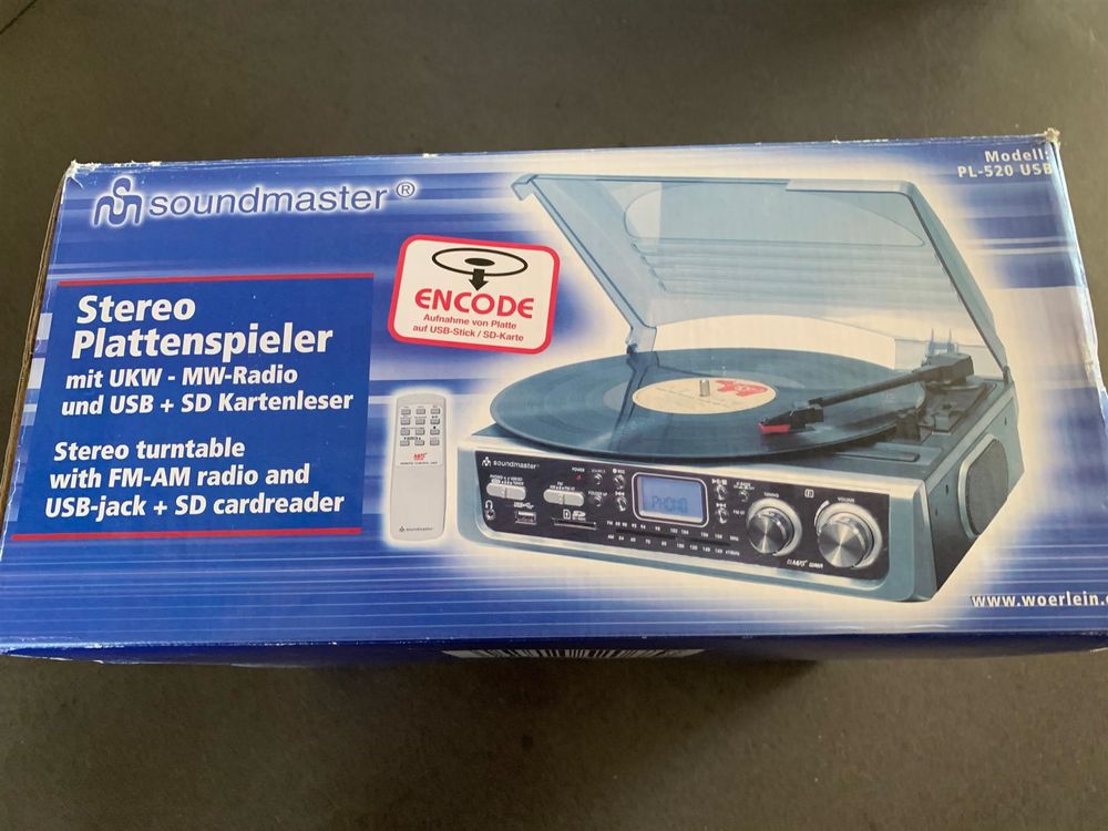 Soundmaster Stereo Plattenspieler PL-520 | Kaufen auf Ricardo