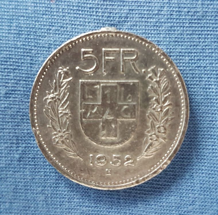 5 Franken 1952 - sehr gesuchte Münze ab nur 1.- Franken !! (Gebraucht) in Camignolo für CHF 24 ...