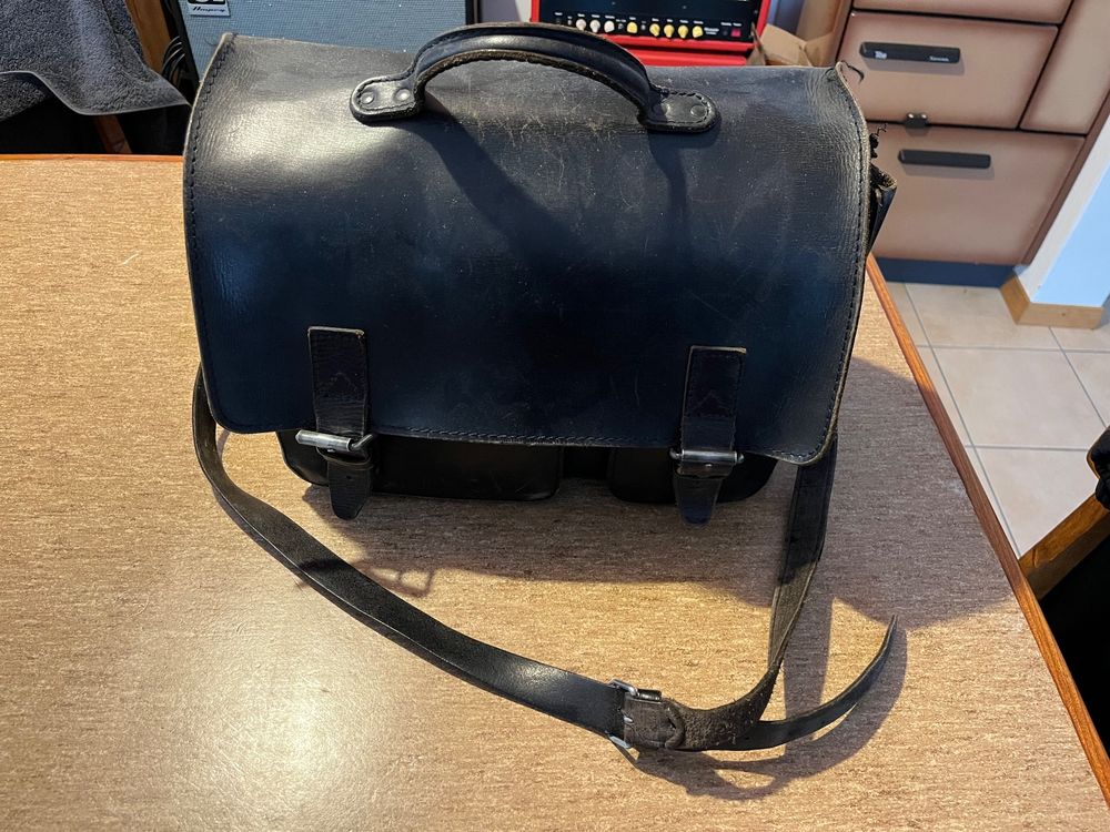 Lokführertasche aus Leder / Borsa da macchinista in pelle (Gebraucht ...