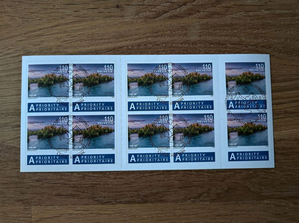 Markenheft Schweizer Flusslandschaft Aare Ersttag (Gebraucht) in Rickenbach SO für CHF 18 – mit ...