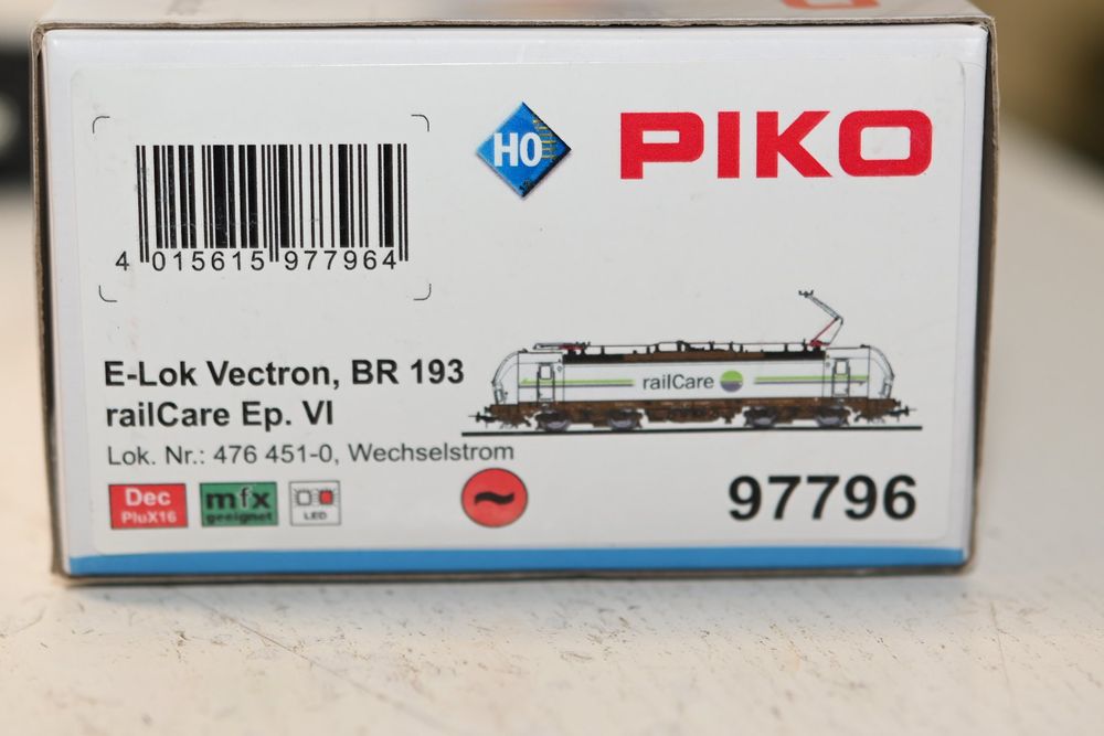 BR 193 Vectron rail Care Piko HO/AC Digital mfx mit OVP (Gebraucht) in ...