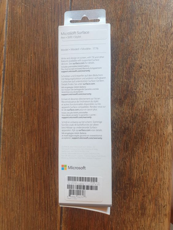 Microsoft Surface Pen/Stift Modell 1776 (Neu und originalverpackt) in Zürich für CHF 30 – mit ...