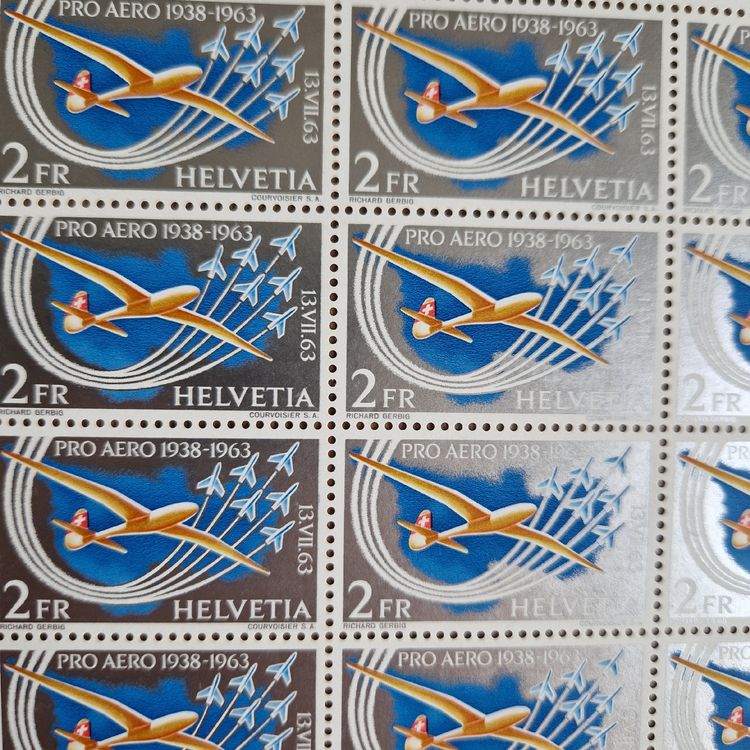 Briefmarken-Bogen Postfrisch PRO AERO 1963 | Kaufen auf Ricardo