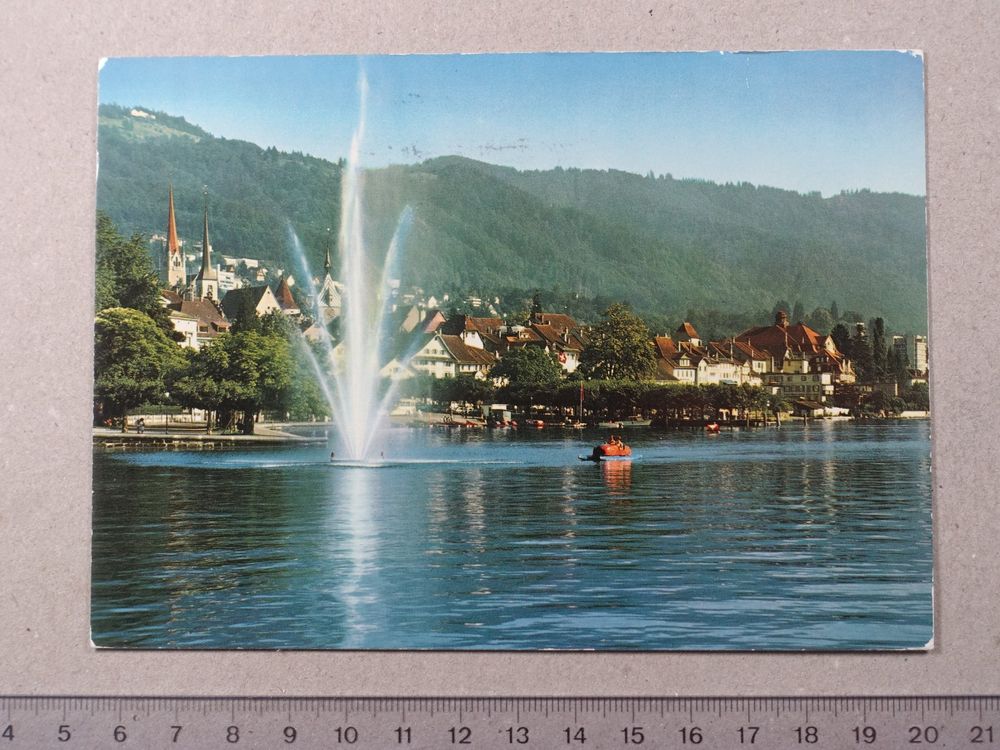 Zug, 1976, See, Boot, Pedalo, Springbrunnen (Gebraucht) in Lenzburg für CHF 3 – mit Lieferung ...