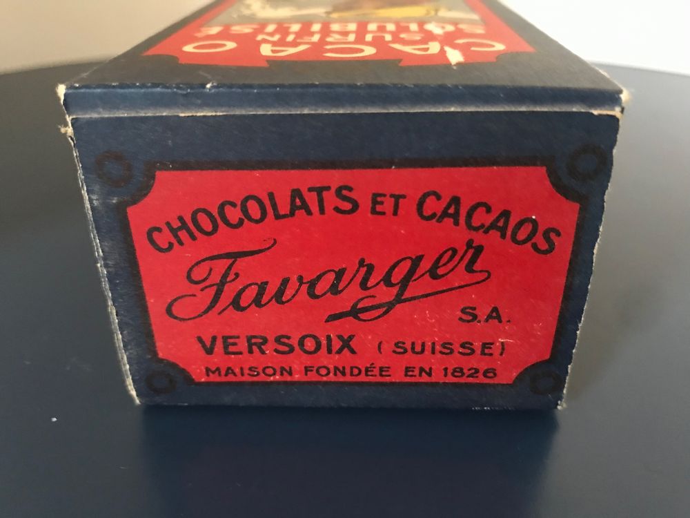 CHOCOLAT FAVARGER Boîte originale de cacao, vers 1920 (Gebraucht) in ...