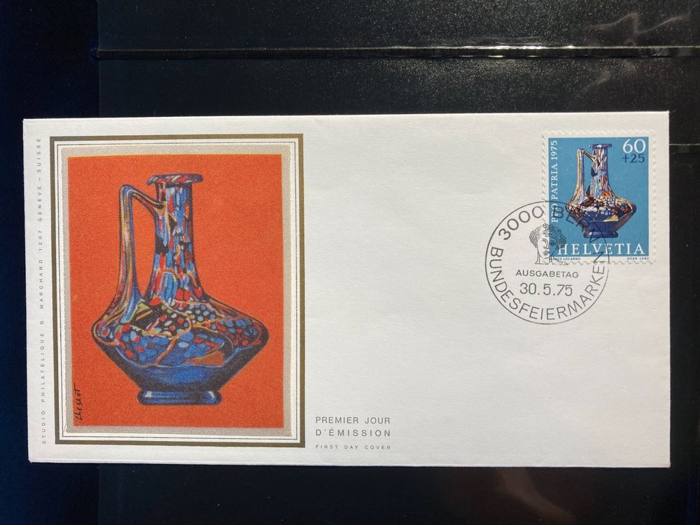 Schweiz 1975 ill. Ersttagsbrief 60Rp Pro Patria Archäologie | Kaufen auf Ricardo