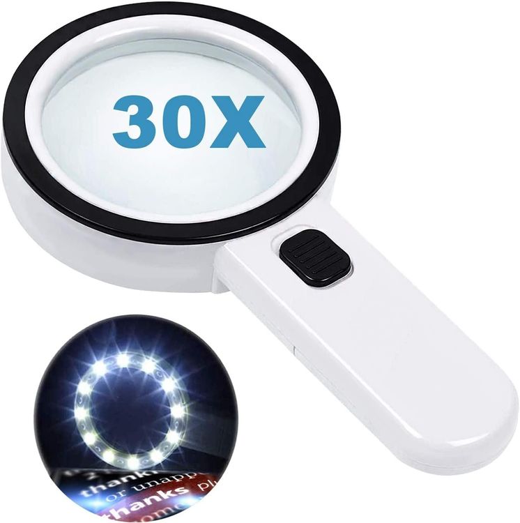 30X Lupe mit Licht 12 LED (Neu (gemäss Beschreibung)) in Geneve für CHF ...