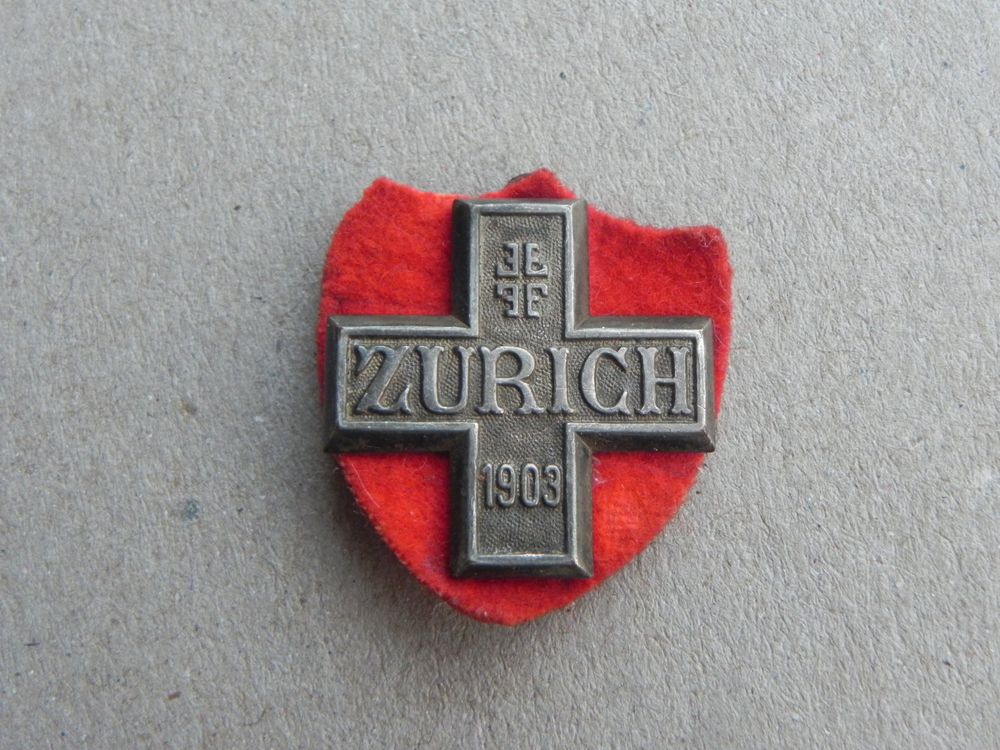 Abzeichen Eidg. Turnfest Sport Zürich ZH 1903 Turnkreuz (Gebraucht) in Siebnen für CHF 22 – mit ...