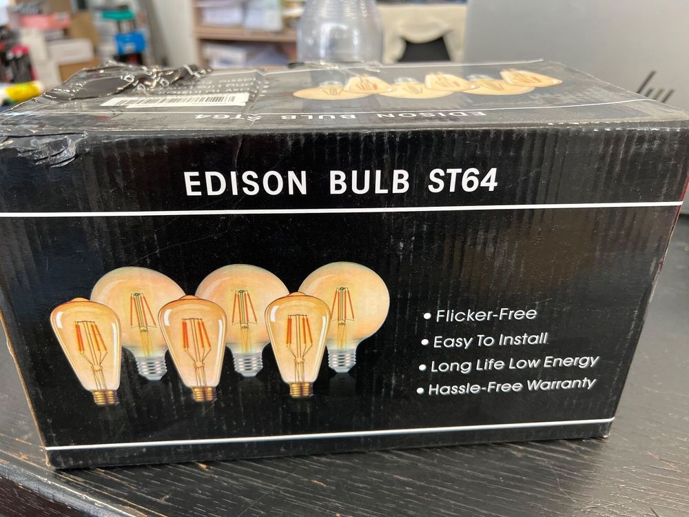 3x3 EDISON Bulb ST64 Glühbirnen Antik Style(m) (Neu (gemäss ...
