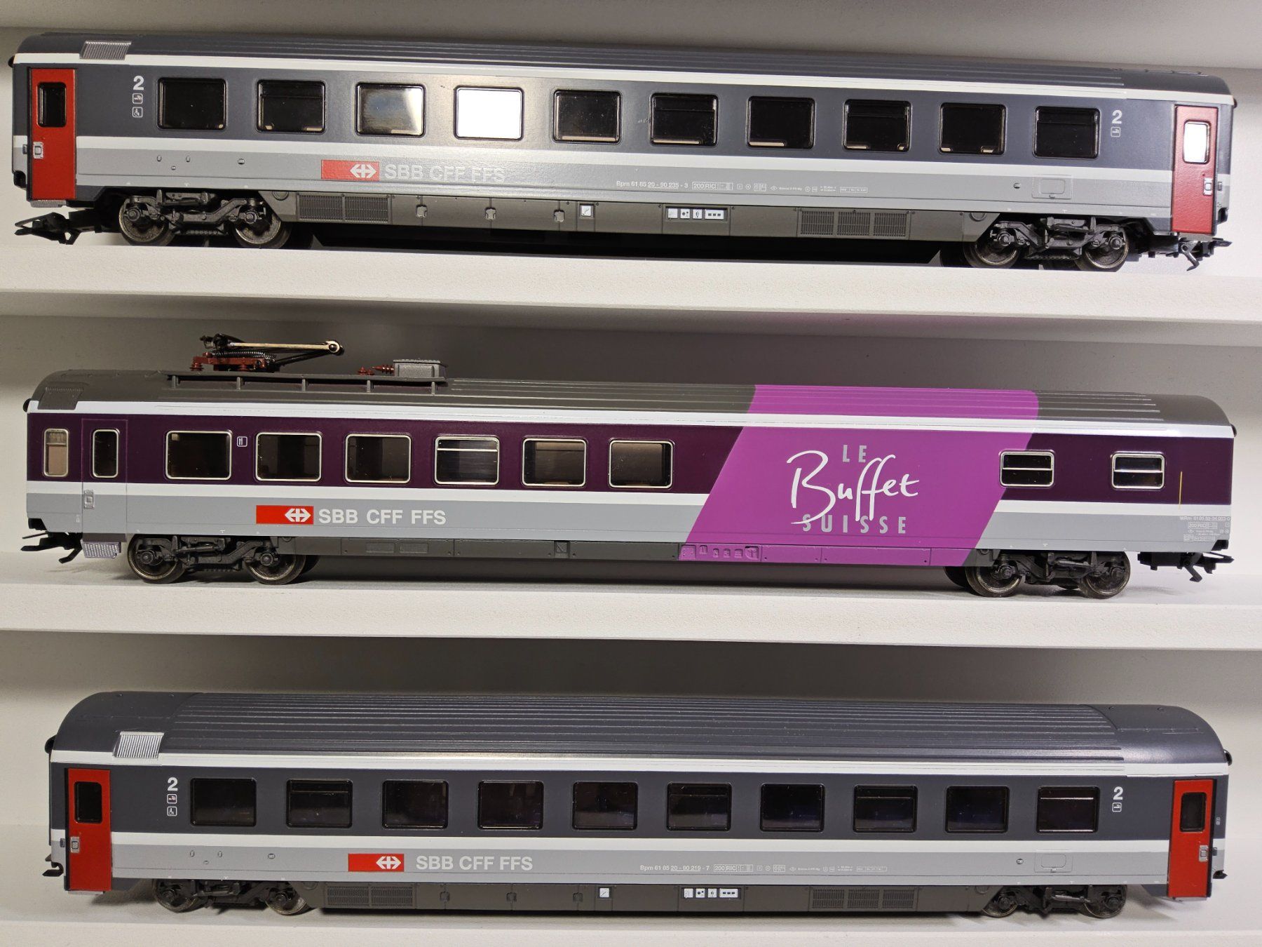 Märklin 4367 _ SBB EuroCity _ 6 tlg. Schnellzugwagen Set H0 (Gebraucht) in Rüti ZH für CHF 200 ...