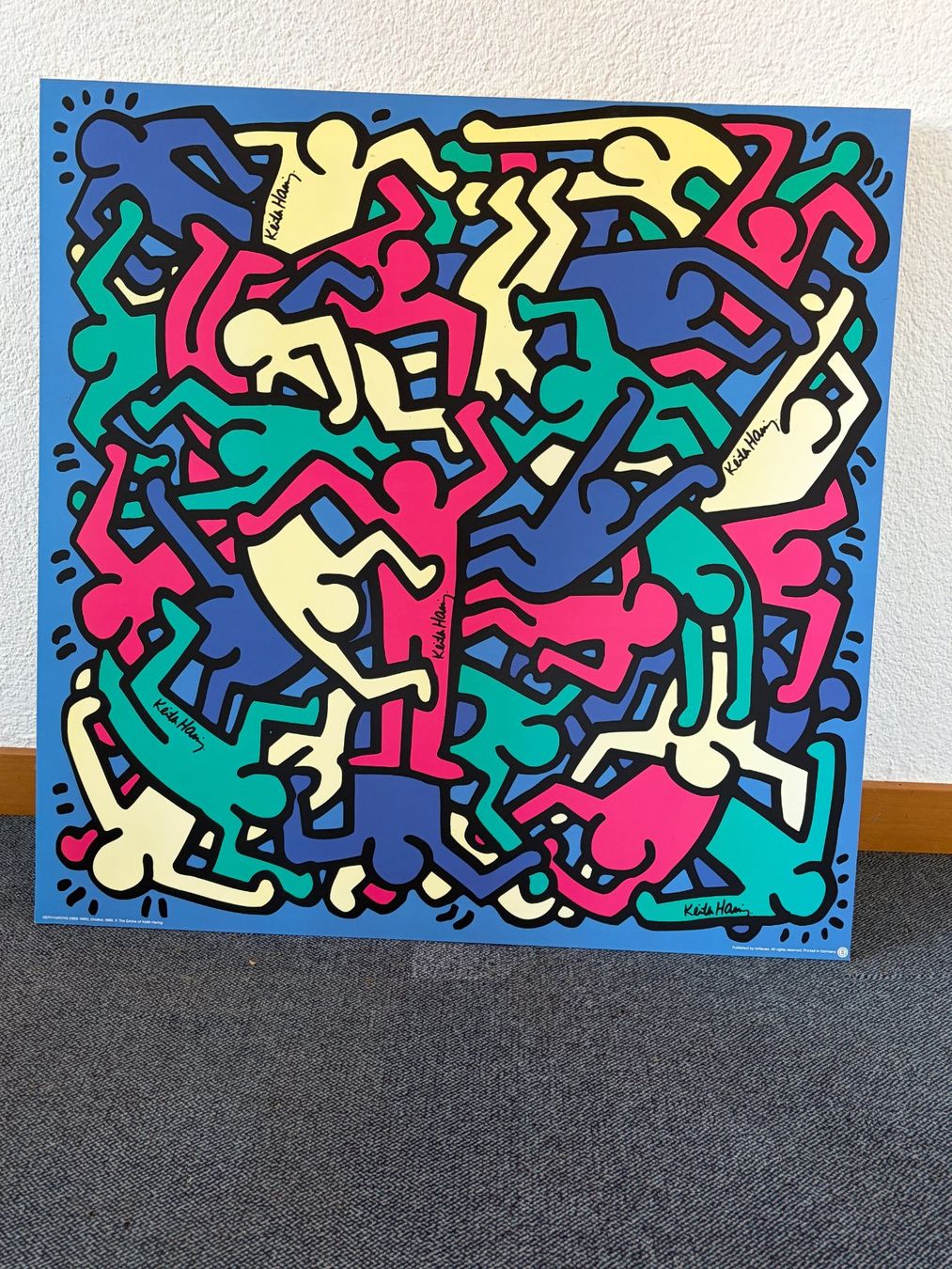 Ikea -im Stil Keith Haring - Bild Kunststoffhartplatte 78x78 (Gebraucht ...