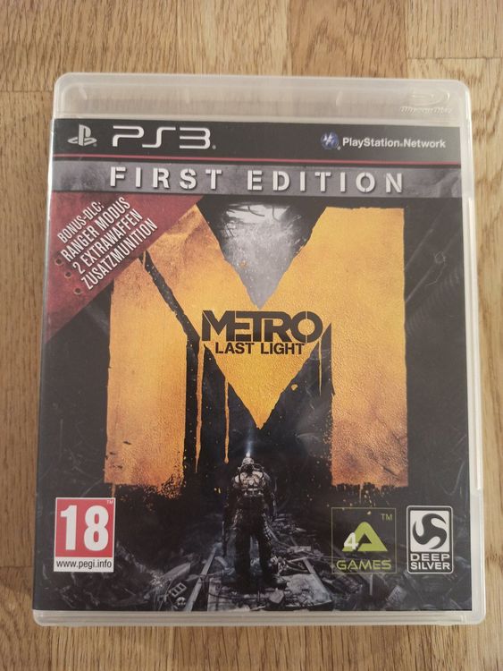 🎮🎮🎮🎮🎮Metro Last Light First Edition / PS3🎮🎮🎮🎮🎮 (Gebraucht) in ...