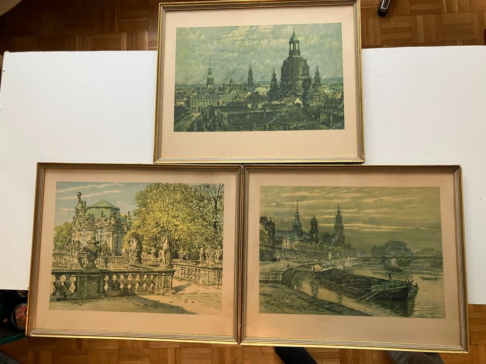 3 Dresden Bilder, gerahmte Kunstdrucke (Gebraucht) in Basel für CHF 15 – mit Lieferung auf ...