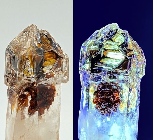 ZEPTER-QUARZ FLUORESZIEREND mit ERDÖL, Super selten (Neu (gemäss Beschreibung)) in Balerna für ...