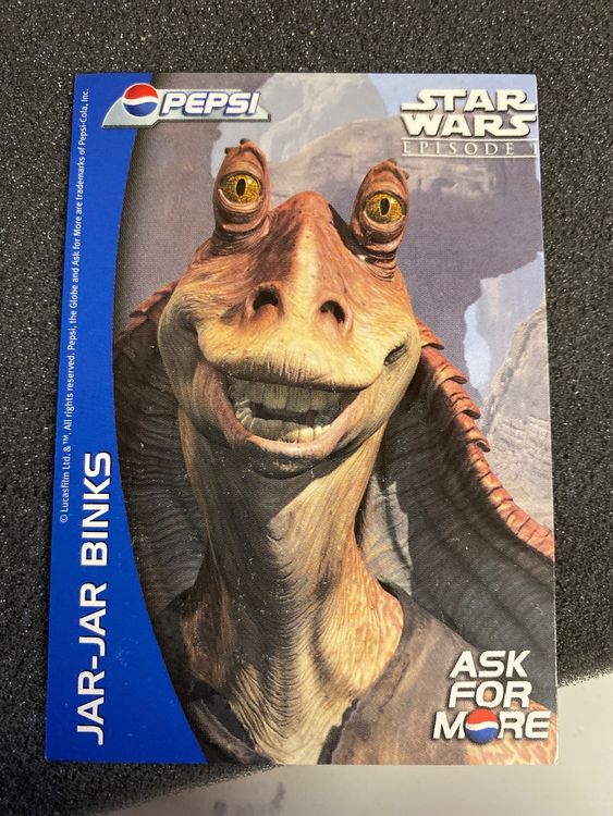 Carte Star Wars Pepsi - Jar Jar Binks (Neu (gemäss Beschreibung)) in Le ...