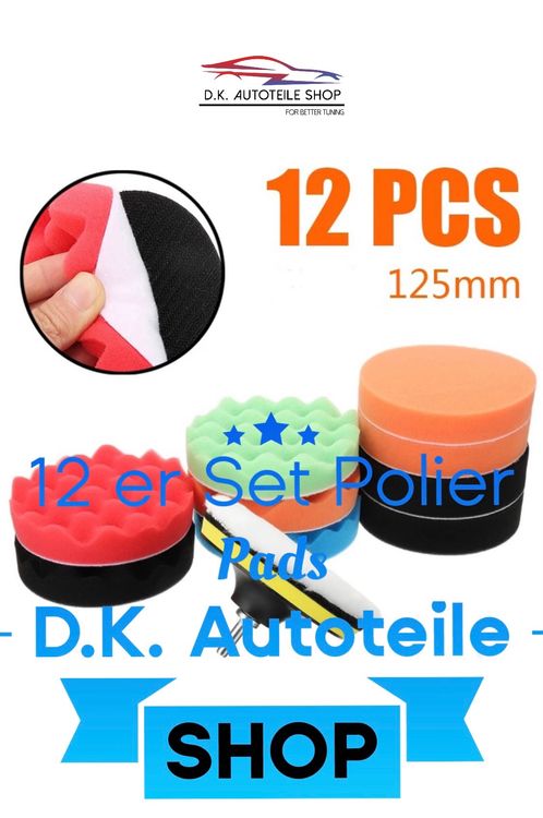 Auto Polierschwamm Aufsatzteller Polierpads Pads 12Set 125mm | Kaufen auf Ricardo