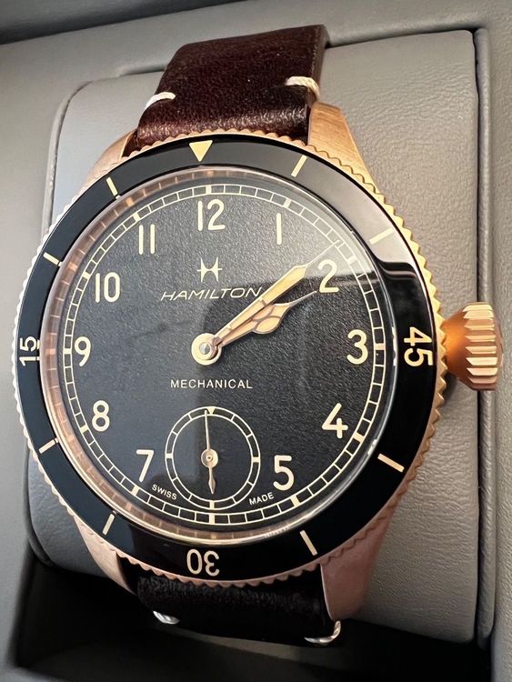 Hamilton Khaki Pilot Pioneer Bronze | Acheter sur Ricardo