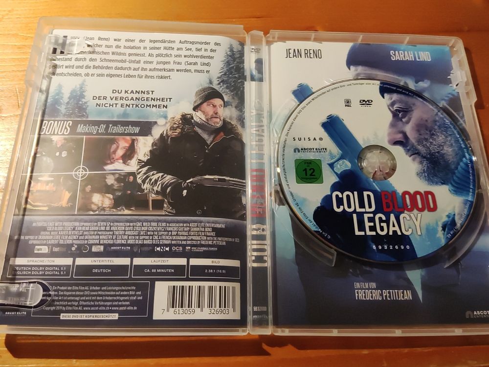 Cold Blood Legacy mit Jean Reno (DVD) (Gebraucht) in Oberembrach für CHF 5 – mit Lieferung auf ...