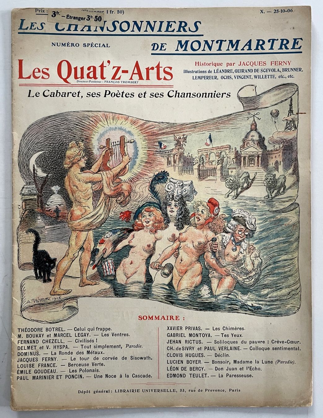 Les chansonniers de Montmartre / Partition de musique 1906 (Gebraucht ...