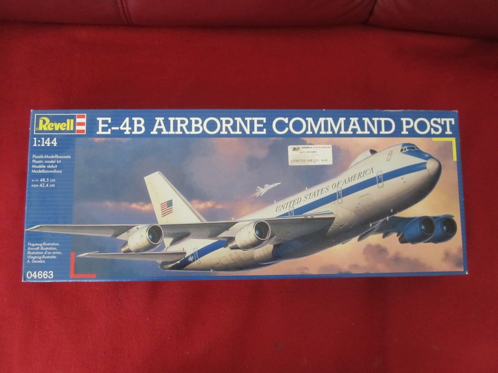 REVELL-BAUSATZ:E-4B AIRBOND COMMAND POST 1:144 NR.04663 (Neu und ...
