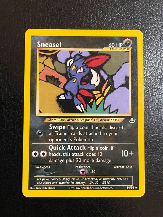 Neo Revelation Sneasel rare 24/64 Ab 1 (Gebraucht) in Paradiso für CHF ...
