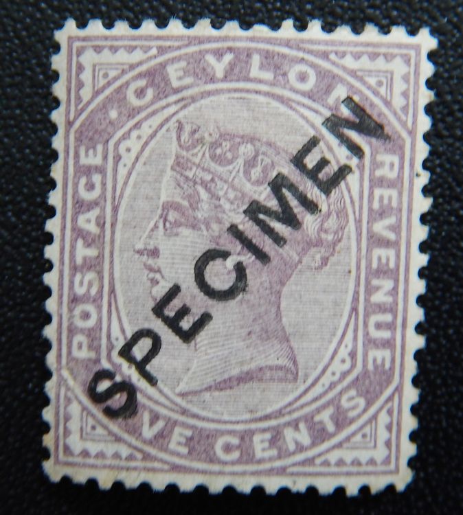 CEYLON Kat. 95 * 1886 Specimen Kat. 45 Euro (Usato) a Zürich per CHF 5 ...