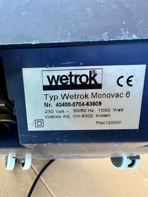 Wetrok Staubsauger Typ Monovac 6 | Kaufen auf Ricardo