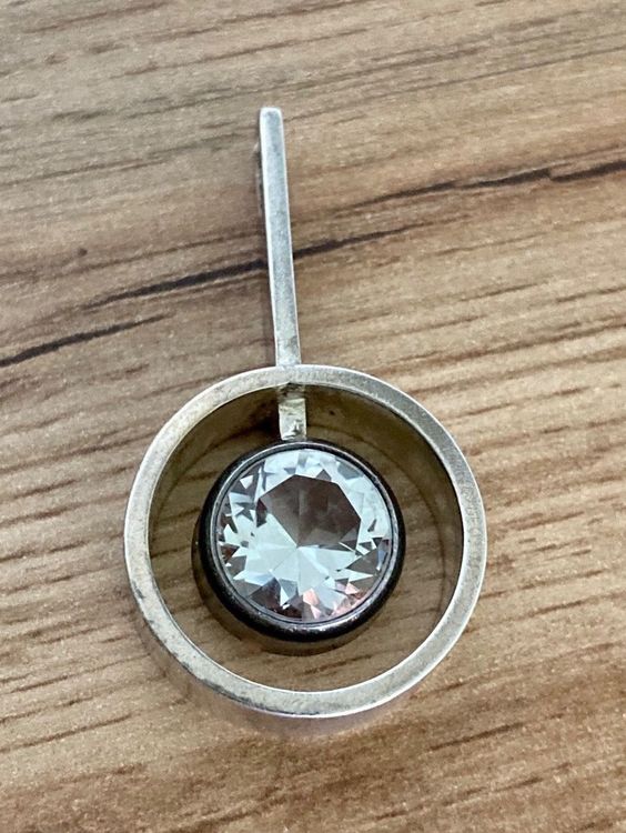 Designer Silberanhänger mit Bergkristall, 14 gr. (Gebraucht) in Oberegg für CHF 40 – mit ...