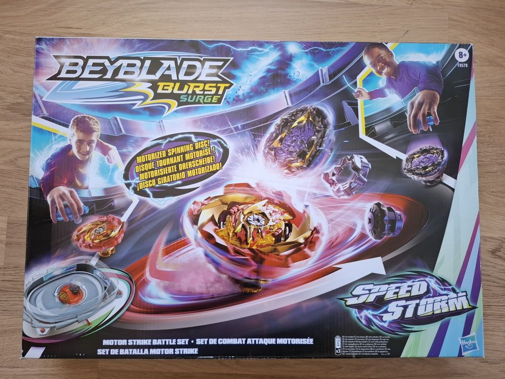 Beyblade Burst Surge Speedstorm Motor Strike Battle Set (Gebraucht) in ...